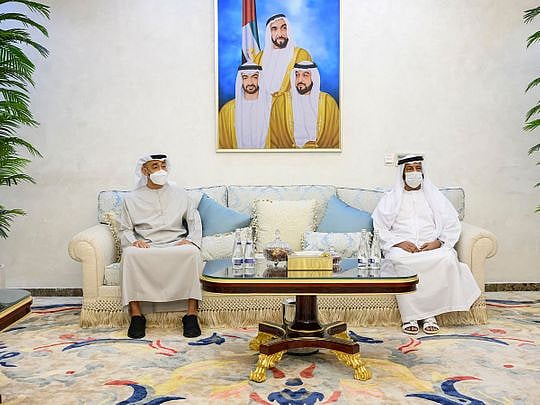 UAE President visits mourning majlis of Rakkad bin Salem Al Ameri