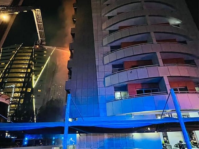 Fire breaks out in Dubai residential building