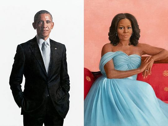 Look: Barack and Michelle Obama unveil presidential portraits at White ...