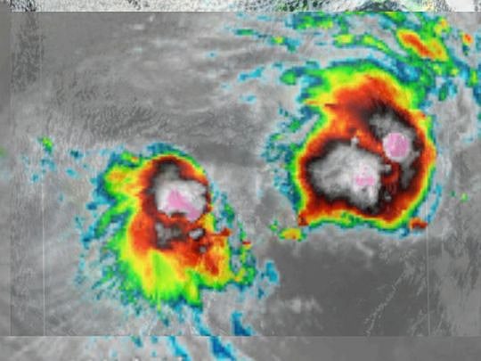 Fujiwhara effect: When 2 cyclones join forces to produce a supertyphoon