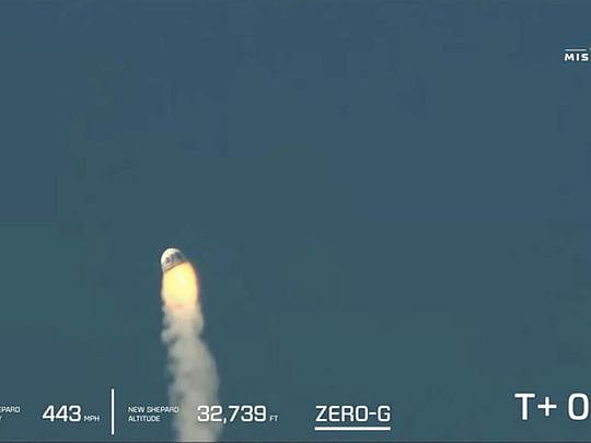 Video: Bezos rocket crashes after liftoff, only experiments aboard