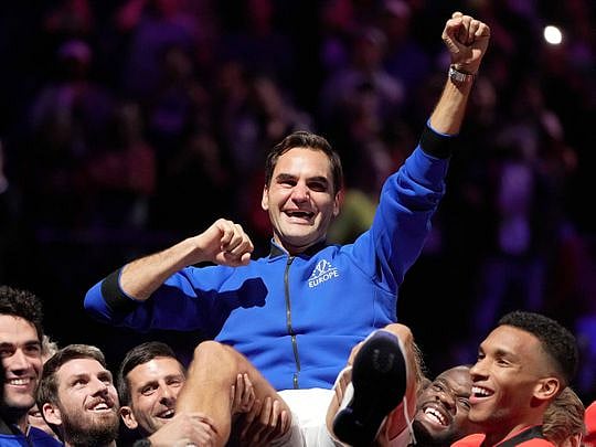 Tears, cheers and hugs: A perfect farewell for tennis great Roger Federer