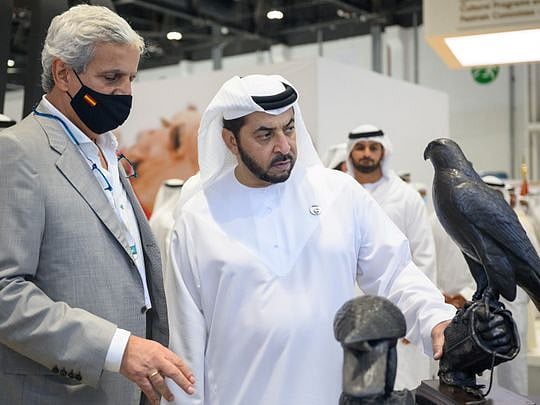 Hamdan bin Zayed visits ADIHEX