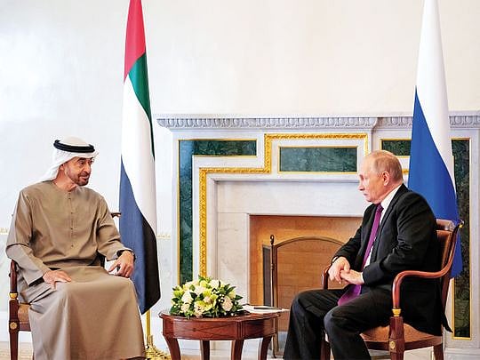 Video: UAE President meets Vladimir Putin in Russia