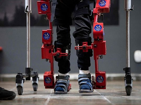 Photos: Robotic suit gives paralyzed children gift of walking