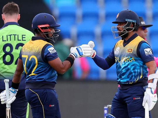Sri Lanka crush Ireland in T20 World Cup Super 12 opener