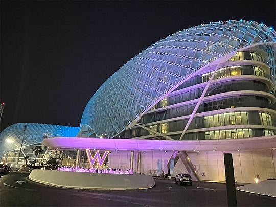 Look: Abu Dhabi's iconic landmarks light up for World Polio Day