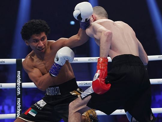 Emirati boxer Fahad Al Bloushi makes history in Abu Dhabi