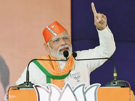 India: Modi launches new election slogan in Gujarat