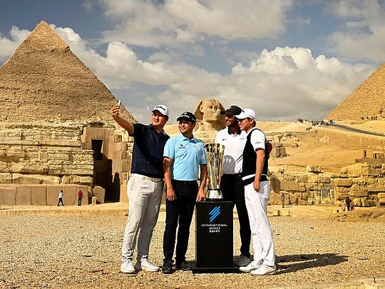 Asian Tour International Series visits the Giza Pyramids in Cairo