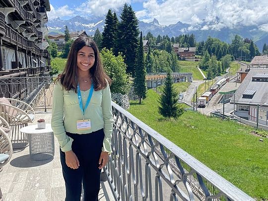 Indian expat student from Dubai speaks at COP27