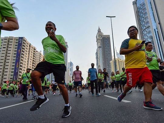 Dubai Run: The world's largest free fun run turns Sheikh Zayed Road ...