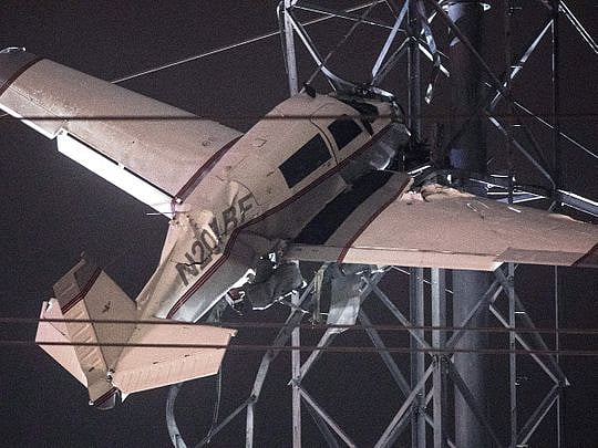 US: Two rescued after plane hits transmission tower in Maryland