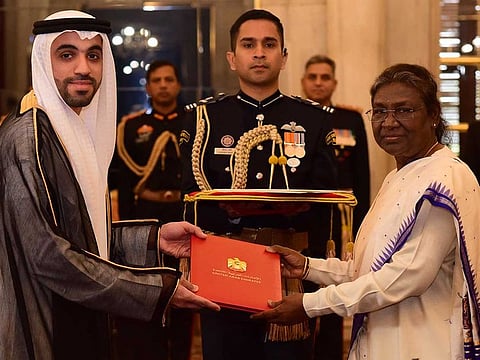 UAE Ambassador presents credentials to President of India