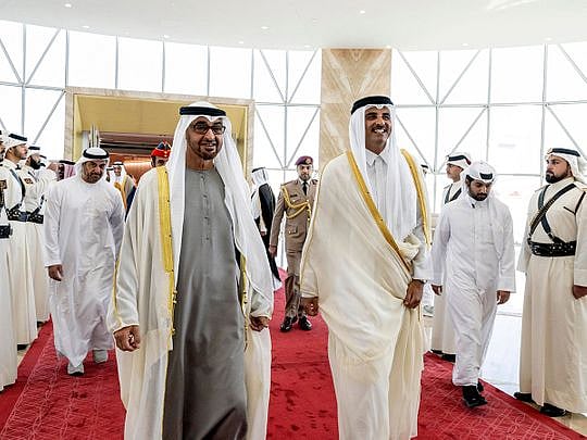 UAE President leaves Qatar after official visit