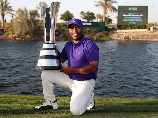 Harold Varner III back to defend his Saudi International title