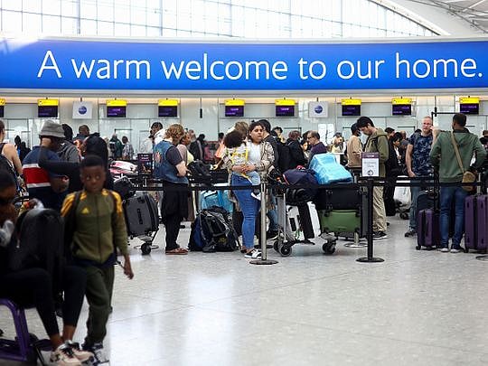 Passengers warned of disruption as UK border force strikes