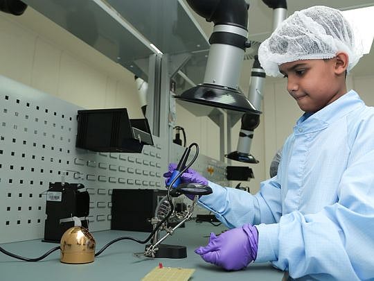 Learn more about Rashid Rover and space exploration at MBRSC camp