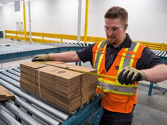 The world is using fewer cardboard boxes. That's a bad sign for the economy