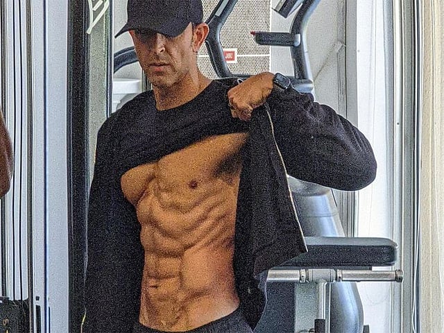 How did Bollywood actor Hrithik Roshan get his six pack abs?
