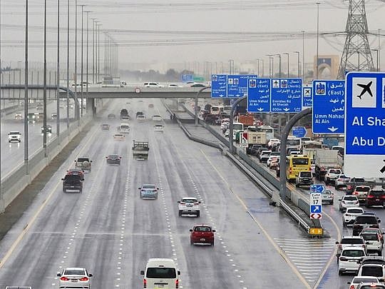 Cold weather, heavy rain, thunder, and clouds in Dubai, Ras Al Khaimah ...