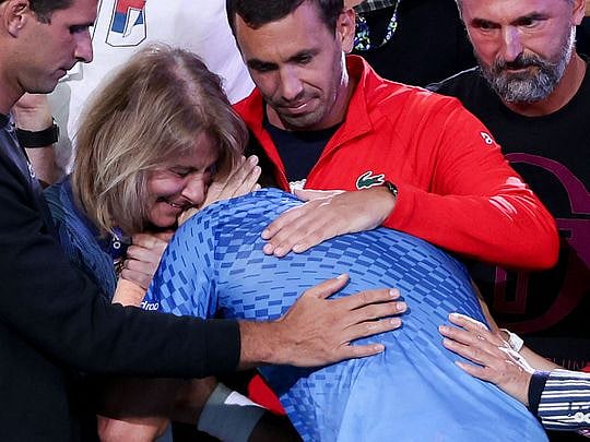 Winning Moment: Emotional Novak Djokovic breaks down in tears as he ...