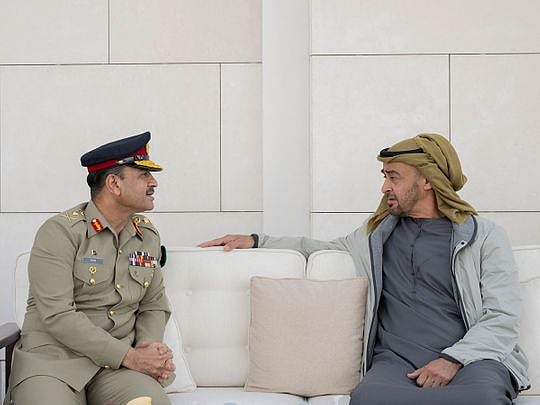 UAE President receives Chief of Army Staff of Pakistan