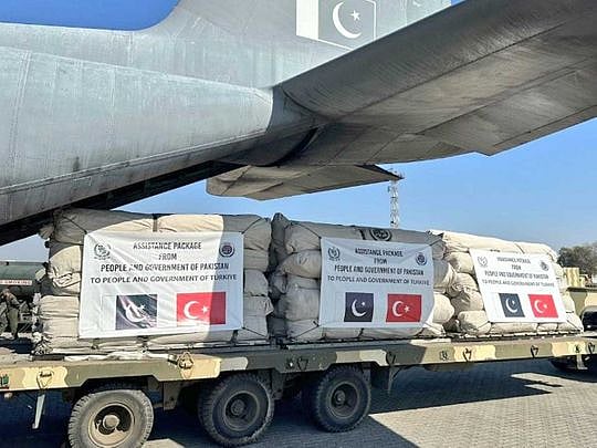 Pakistan sends 9 planes with relief goods for Turkey, more aid on way