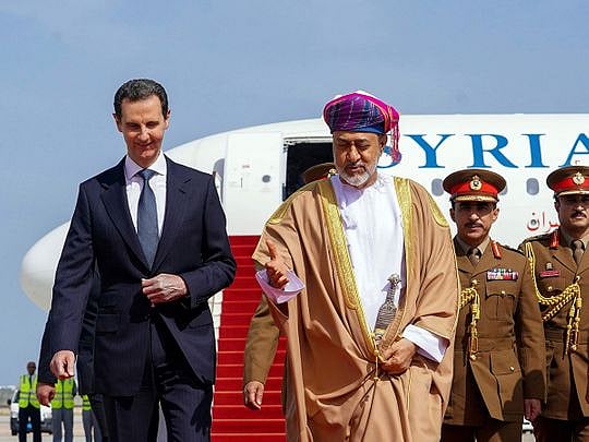 Syrian president visits Oman in 1st trip abroad since quake