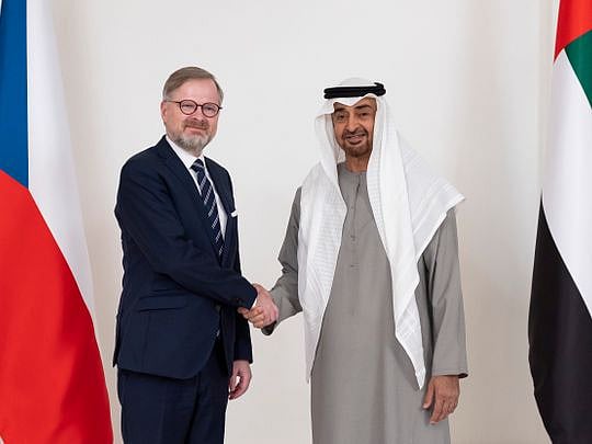UAE President receives Czech Republic Prime Minister