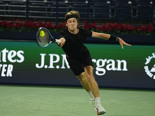 Dubai tennis: Defending champion Andrey Rublev beats Filip Krajinovic ...