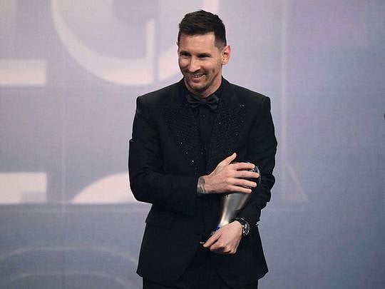 Argentina's Lionel Messi wins FIFA's best men's player award again