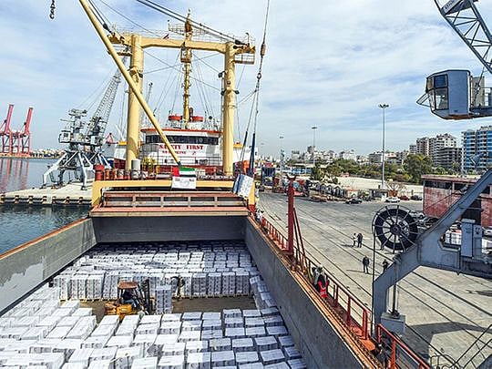 Syria-Turkey earthquake: UAE aid ship arrives at Latakia Port carrying ...