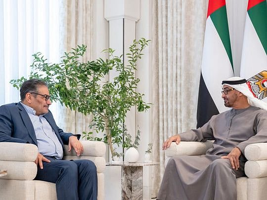 Video: UAE President, Vice President meet Iran’s top security official ...