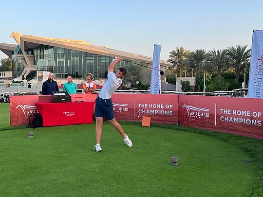 Joe Jones in front at Abu Dhabi Golf Club Men’s Open