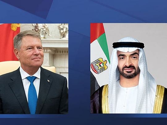 UAE President receives President of Romania