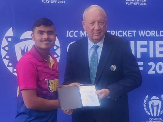 Aayan Khan, Muhammad Waseem and Karthik Meiyappan give UAE stunning win