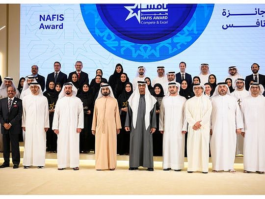 UAE President, Vice President attend Nafis Award ceremony in Abu Dhabi