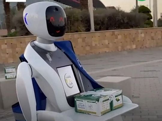 Watch: Robot serves iftar in Saudi Arabia’s capital Riyadh