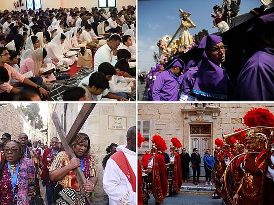 Photos: The street processions and ceremonies of Holy Week