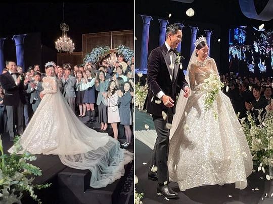 Singer-actor Lee Seung-gi and Lee Da-in are now officially married ...