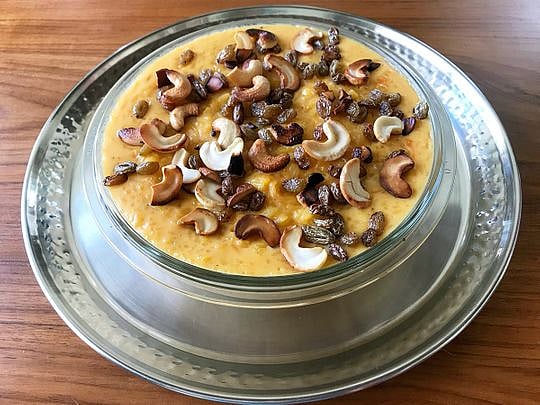 Akkaravadisal or lentil pudding