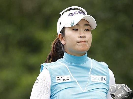 A Lim Kim shoots 7-under 65, leads rain-delayed Chevron