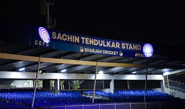 Sharjah Cricket Stadium renames west stand after Sachin Tendulkar