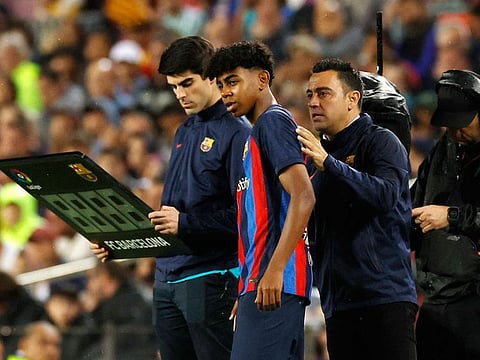 15-year-old Lamine Yamal becomes Barcelona's youngest-ever La Liga player