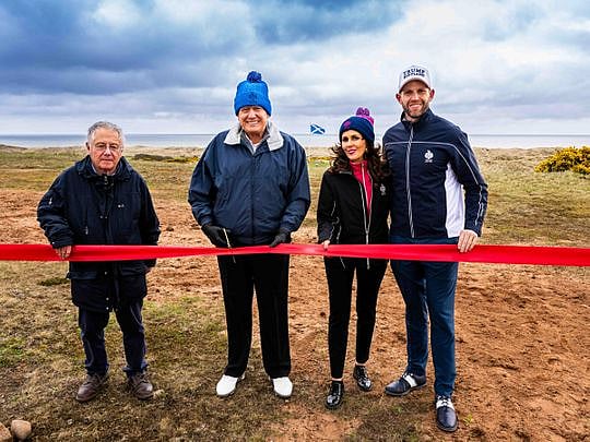 Trump breaks ground on second course at Trump International Scotland