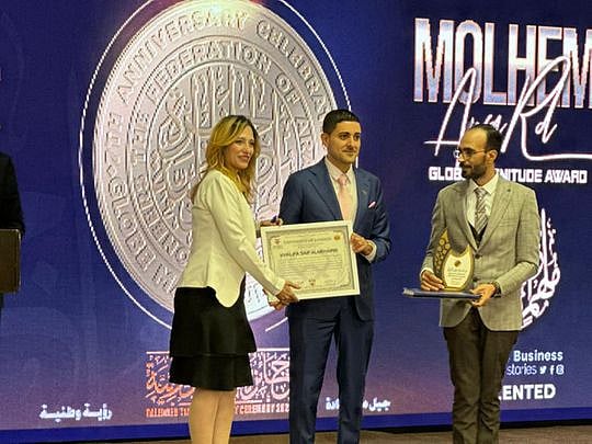 Chairman of the Arab Gulf Investments gets a honorary doctorate in Cairo