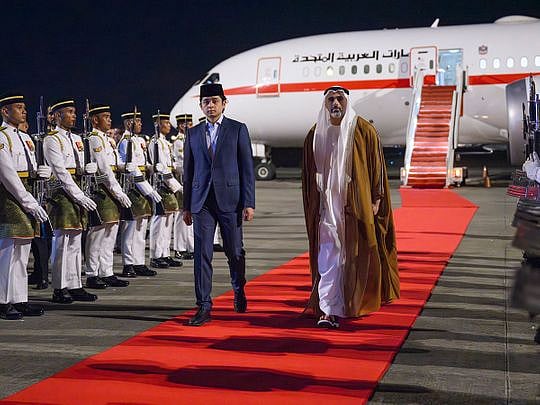 Video: Khaled bin Mohamed bin Zayed arrives in Malaysia on official visit