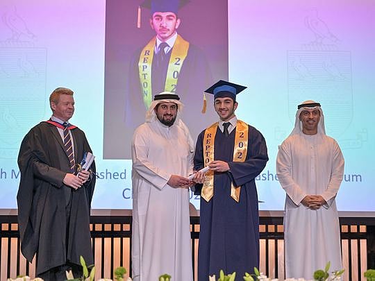 Sheikh Ahmed attends graduation ceremony of Repton School in Dubai