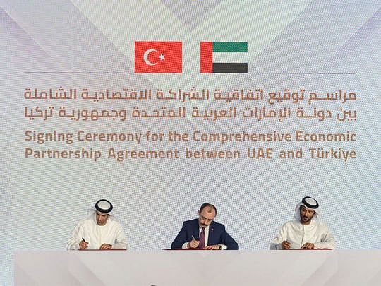 UAE, Turkey sign comprehensive economic partnership agreement